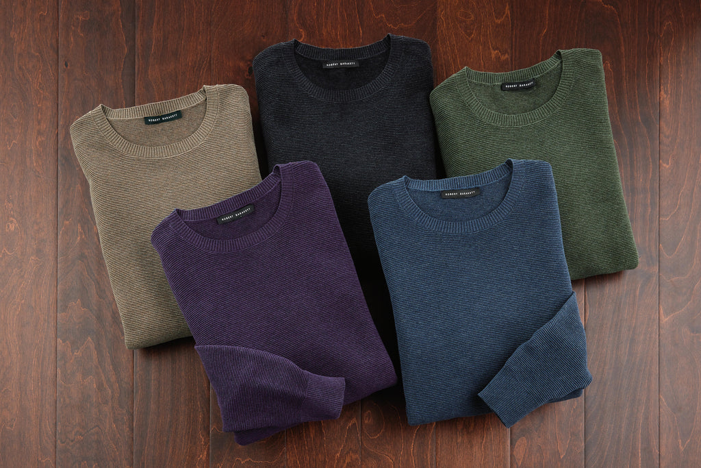 Robert Barakett Long Sleeve Enrique Ottoman Stitch Crewneck Shirt – Patrick James