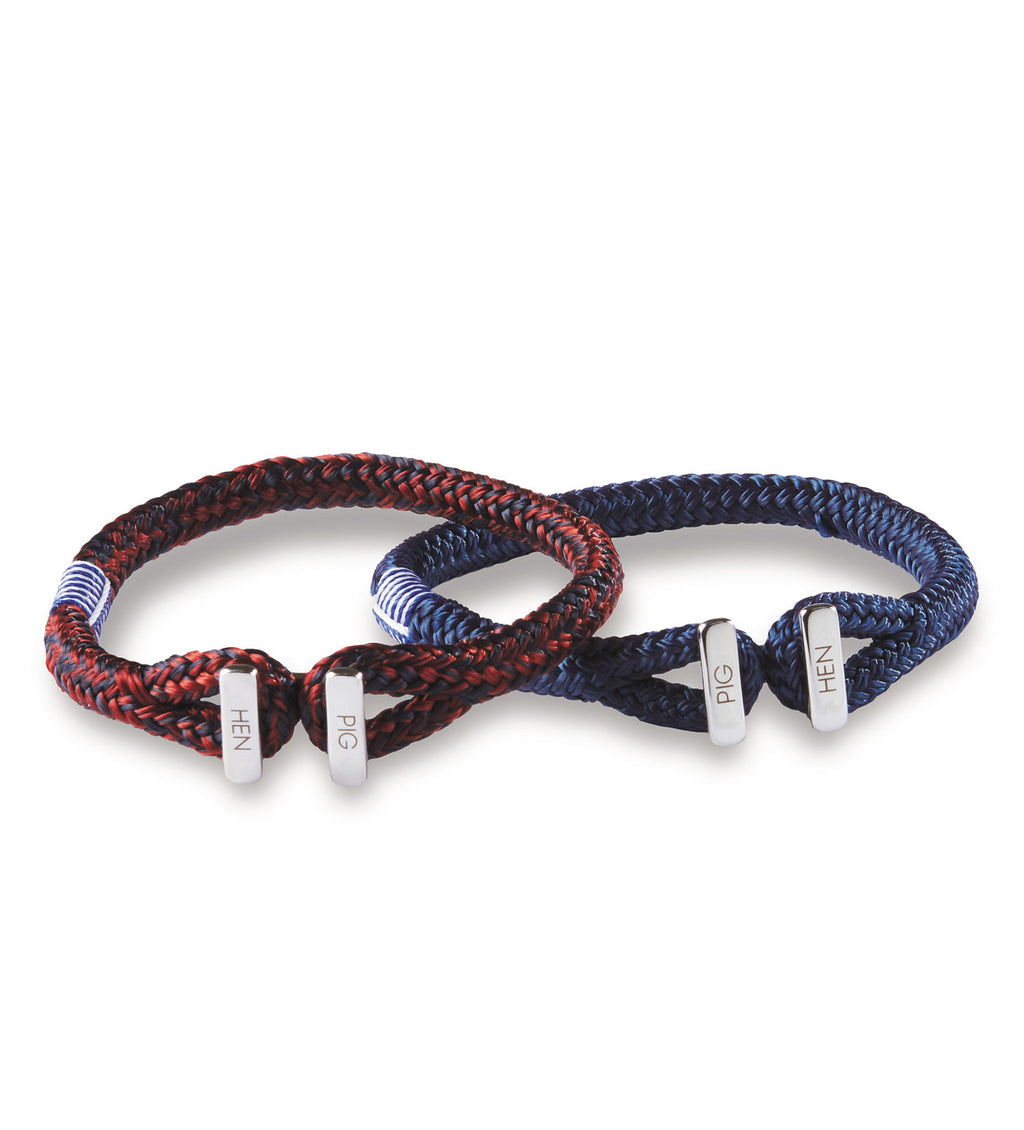 Pig & Hen Icy Ike Bracelet - Navy/Silver – Patrick James