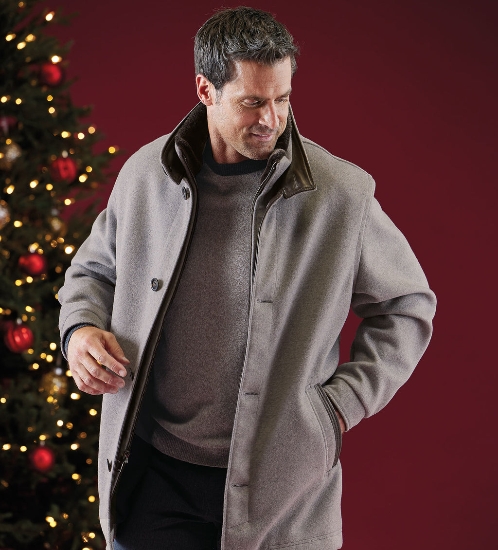 Remy Three-Quarter Length Wool-Cashmere Coat – Patrick James