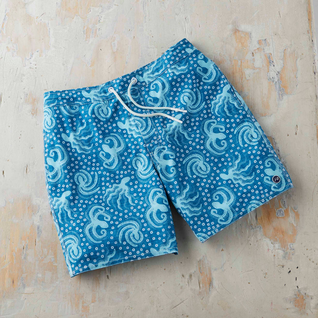 Johnnie-O Big Blue Octopus Swim Trunks – Patrick James