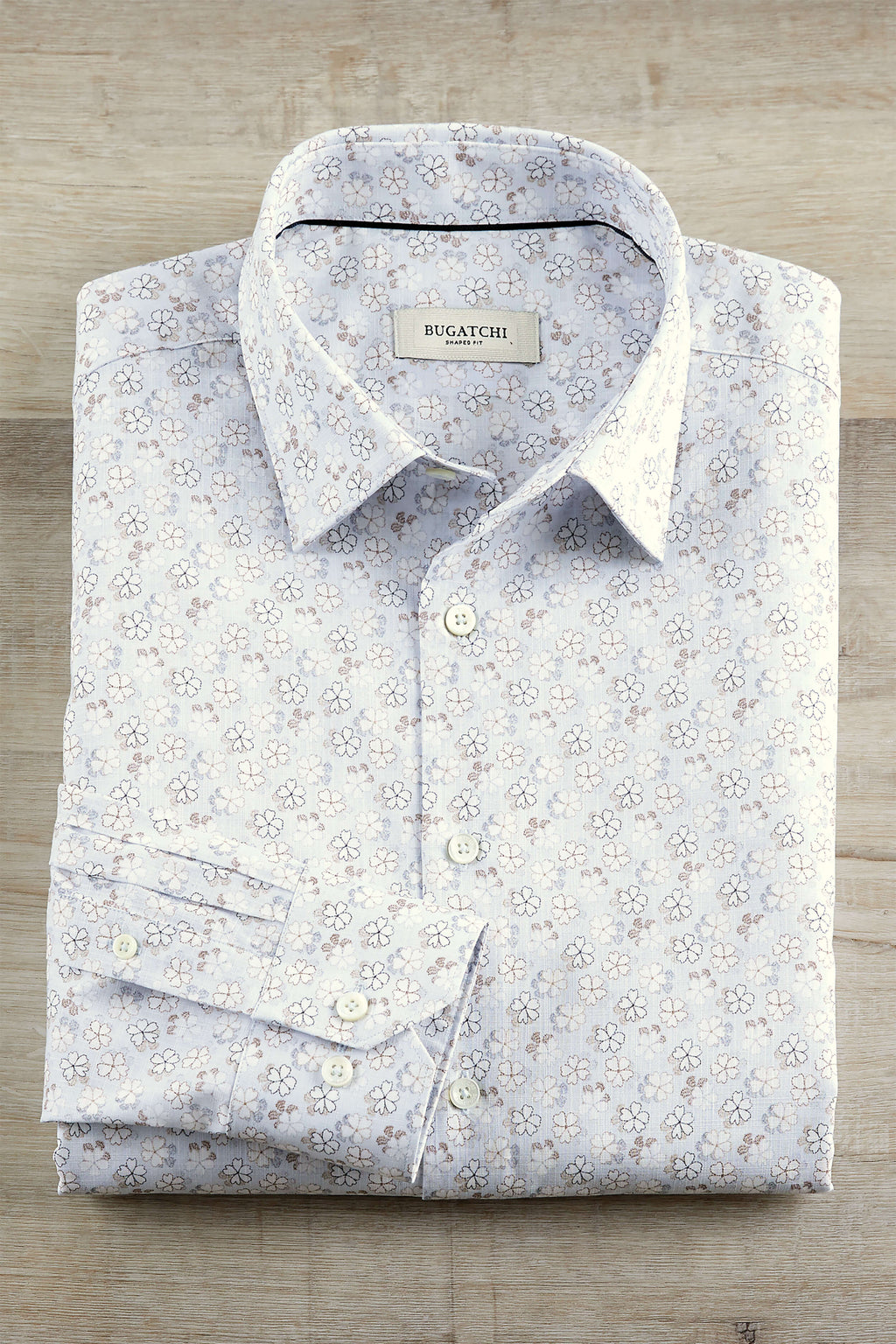 Bugatchi Long Sleeve Spread Collar Floral Shirt – Patrick James