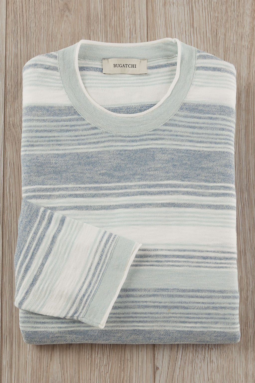 Bugatchi Long Sleeve Stripe Crew Sweater – Patrick James
