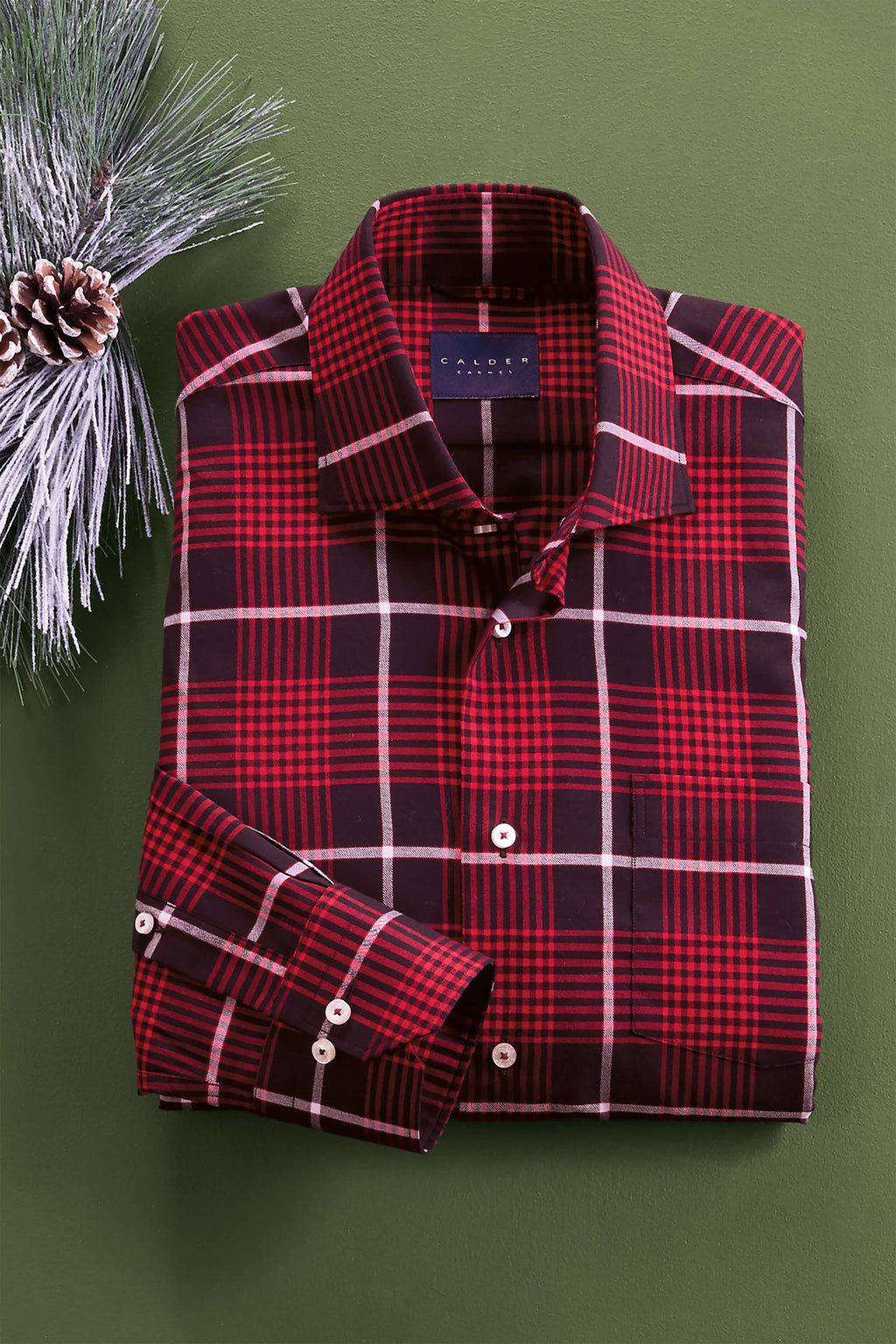 Calder Long Sleeve Holiday Tartan Twill Plaid Shirt – Patrick James