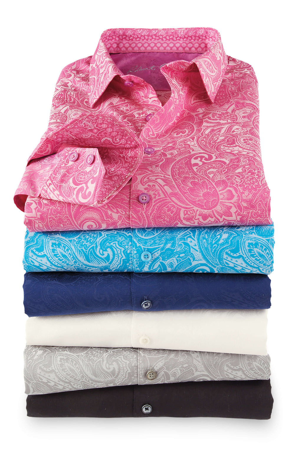 Robert Graham Long Sleeve Hudson Jacquard Solid Shirt – Patrick James