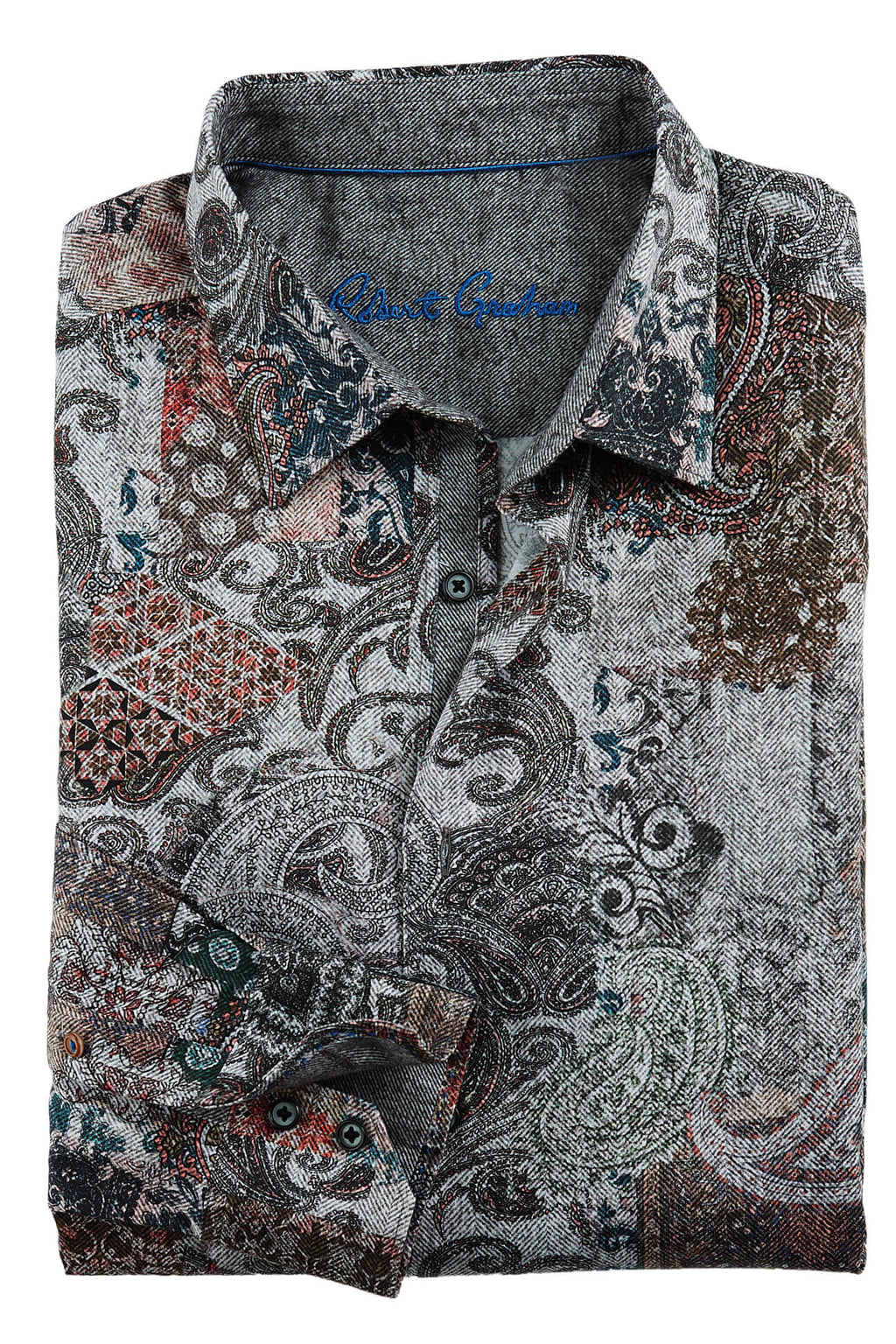 Robert Graham Long Sleeve Remsen Paisley Herringbone Shirt – Patrick James