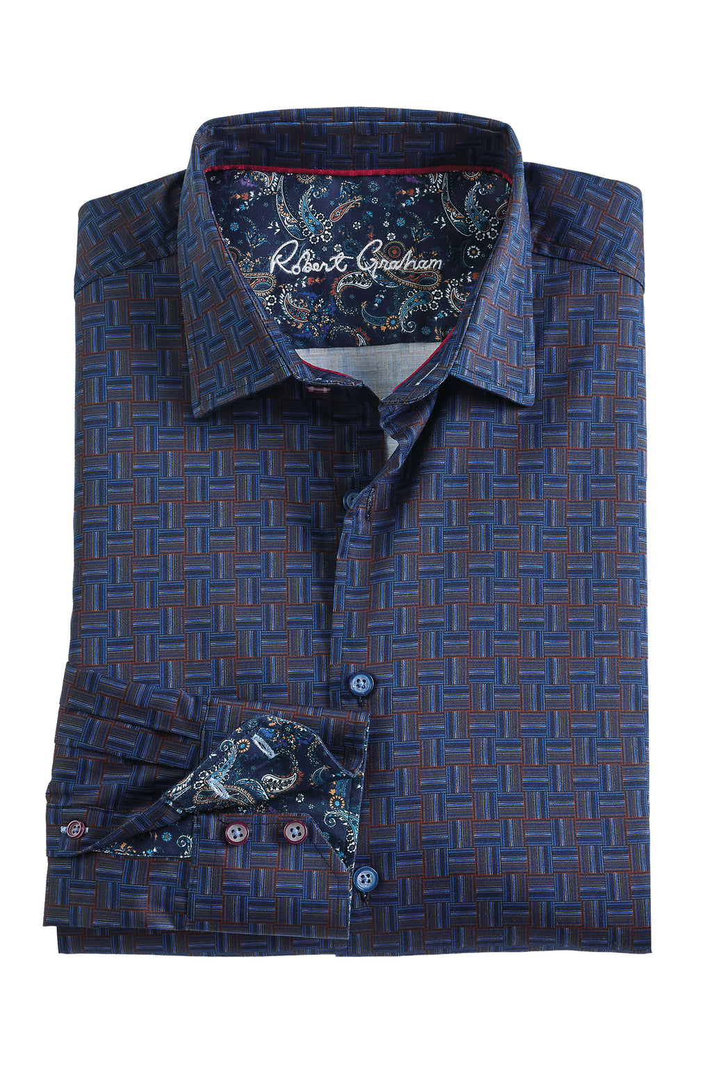 Robert Graham Long Sleeve Talbot Abstract Rectangle Shirt – Patrick James