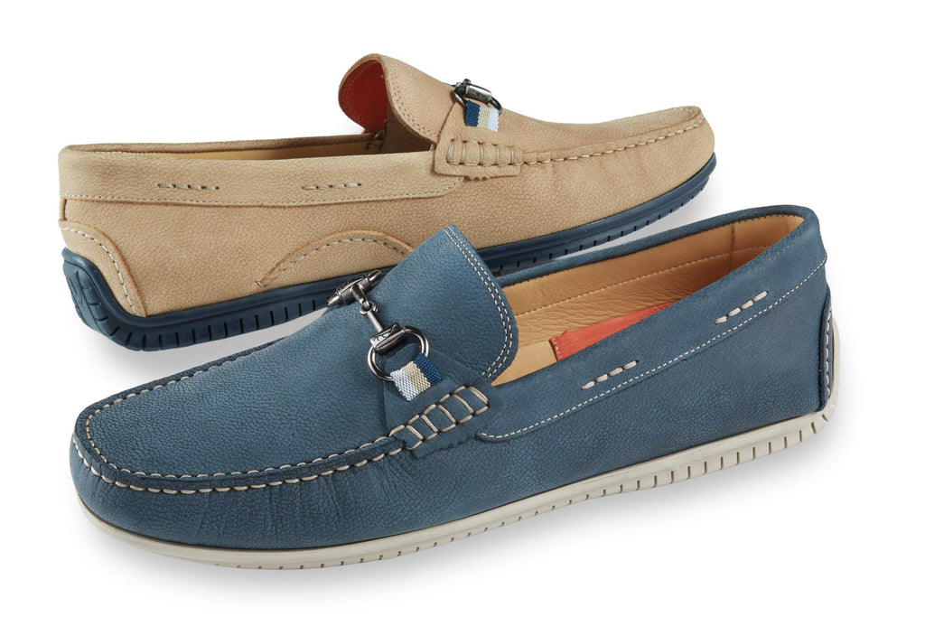 Martin Dingman Bermuda Horse Bit Suede Slip On – Patrick James