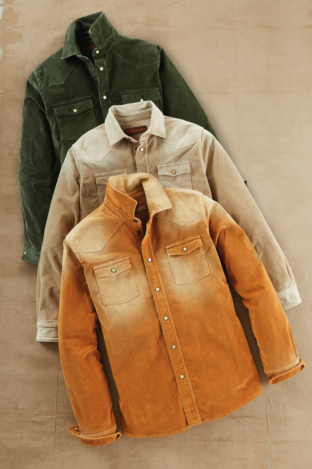 Patrick James Long Sleeve Snap Button Cord Shirt