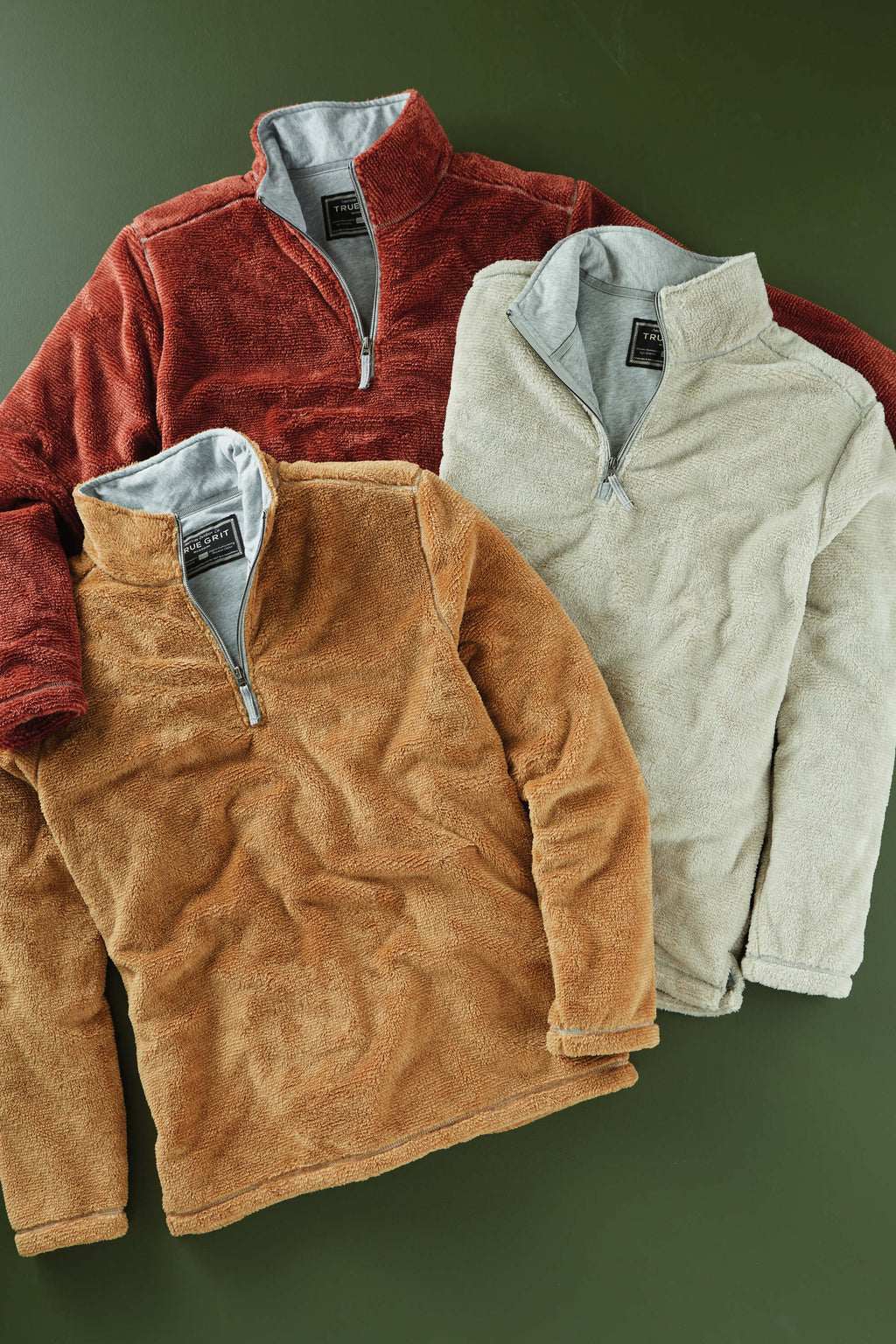True Grit Lux Stadium Mock 1/4 Zip Pullover – Patrick James
