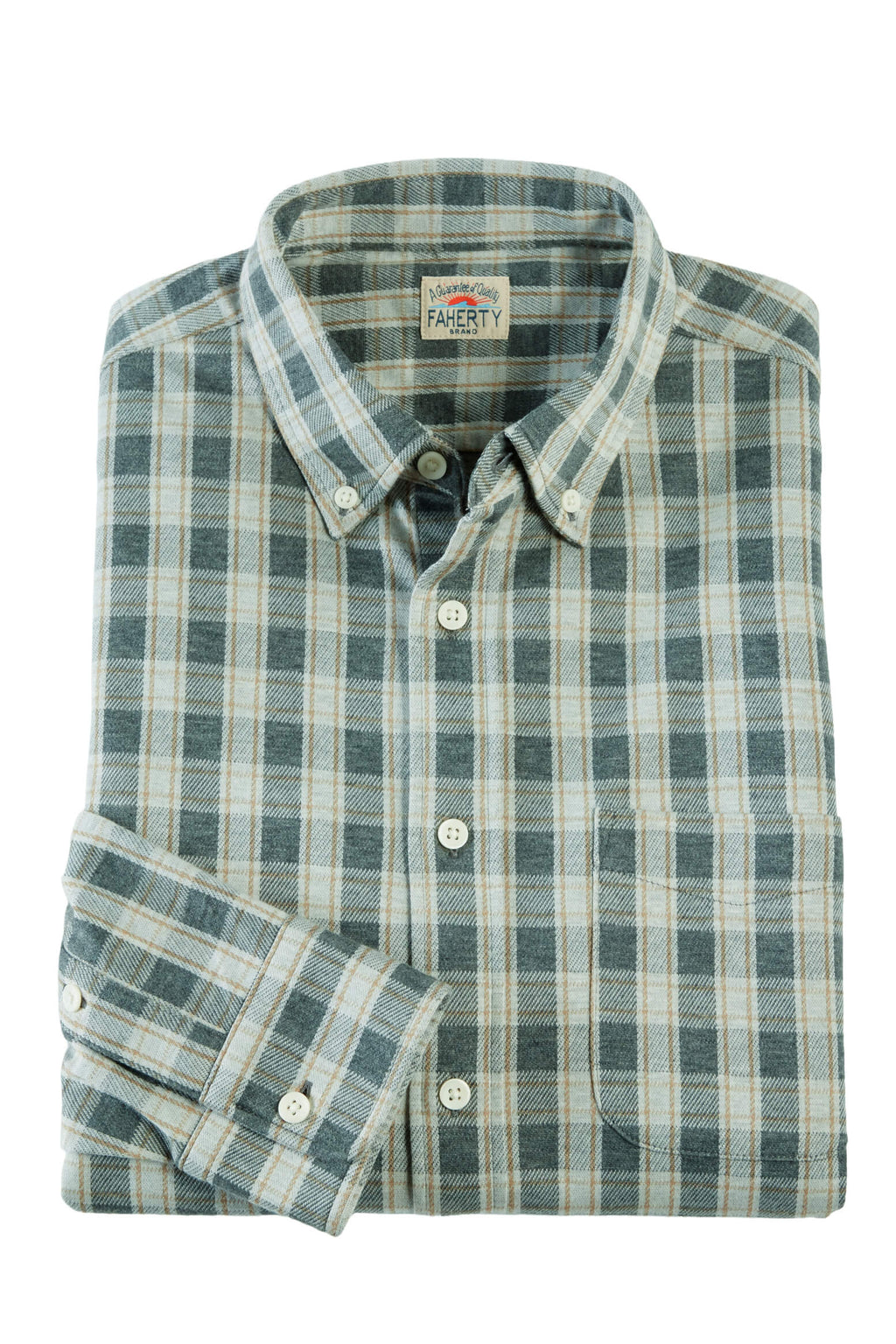Faherty Long Sleeve Coastline Plaid Knit Shirt – Patrick James