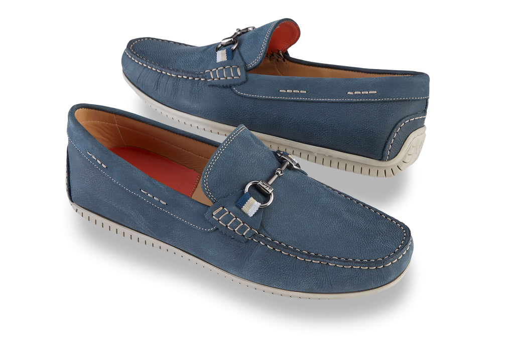 Martin Dingman Bermuda Horse Bit Suede Slip On – Patrick James